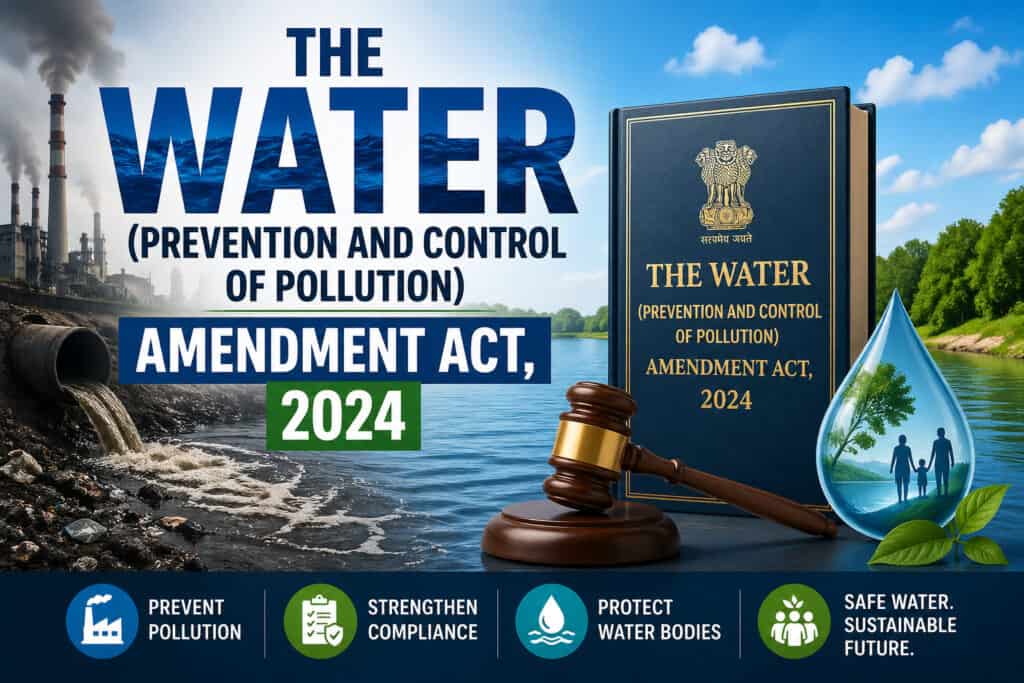 THE WATER (PREVENTION AND CONTROL OF POLLUTION) AMENDMENT ACT, 2024